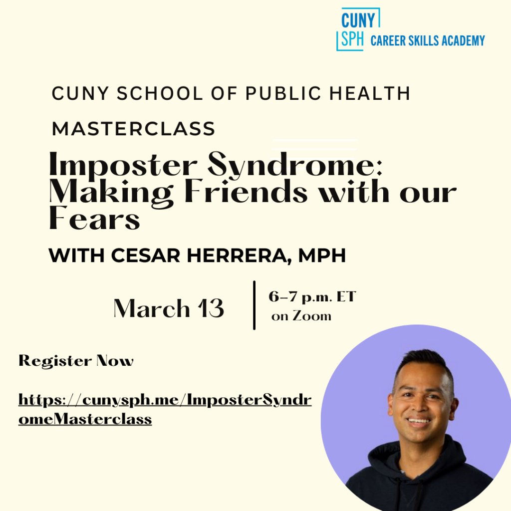 Career Skills Masterclass: Imposter Syndrome: Making Friends with Our ...