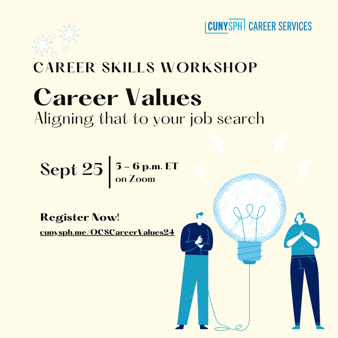 Career Values Workshop - CUNY Graduate School of Public Health & Health ...