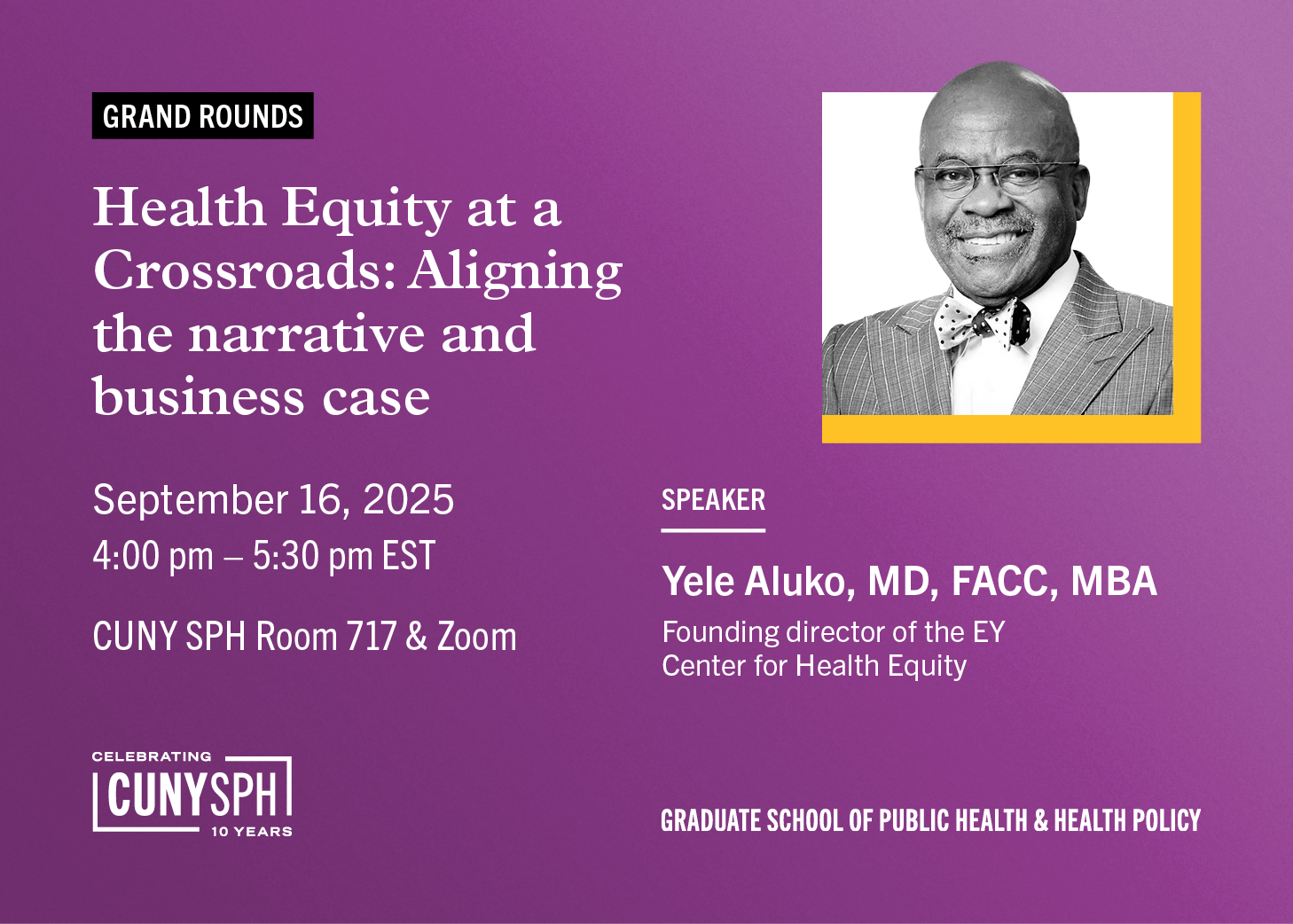 Health Equity at a Crossroads: Aligning the narrative and business case - CUNY Graduate School ...